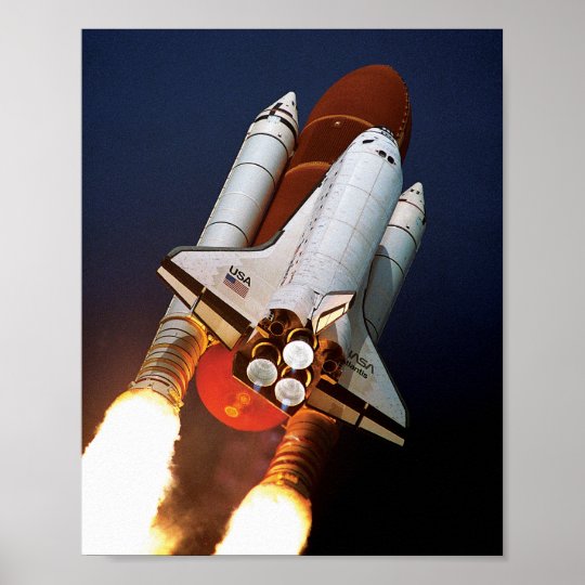 NASA Space Shuttle Launch STS-45 Poster | Zazzle.com