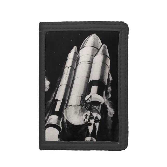 NASA Space Shuttle Launch Vehicle Artist Concept Trifold Wallet | Zazzle