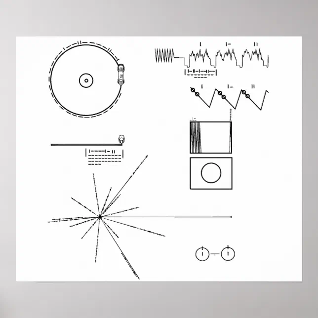 NASA Voyager Golden Record Poster | Zazzle