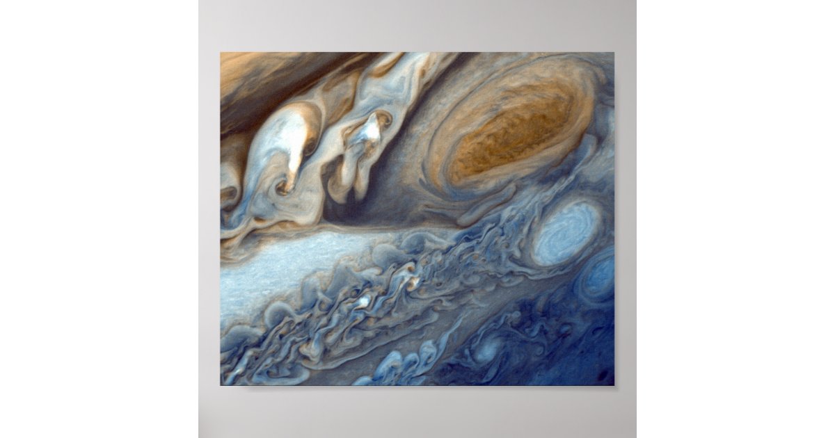 NASAs Jupiter Swirls Poster | Zazzle