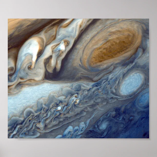 NASAs Jupiter Swirls Poster | Zazzle