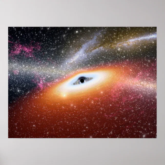 NASAs Massive Black Hole Poster | Zazzle