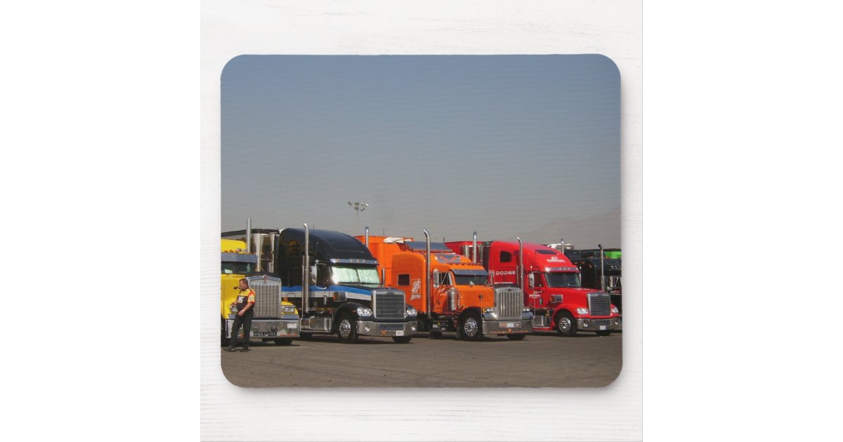 Nascar Car Haulers Mousepad | Zazzle