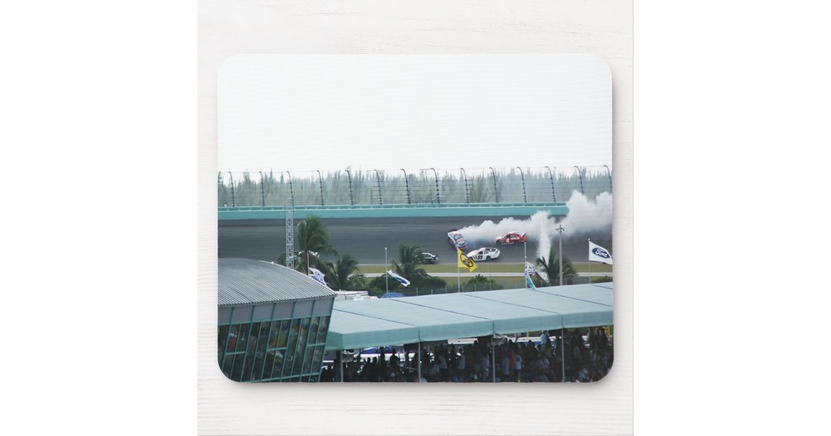 Nascar crash Mouse pad | Zazzle