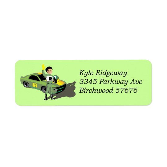 Nascar Return Address Label | Zazzle.com