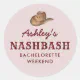 Nash Bash Nashville Bachelorette Party Weekend Classic Round Sticker ...