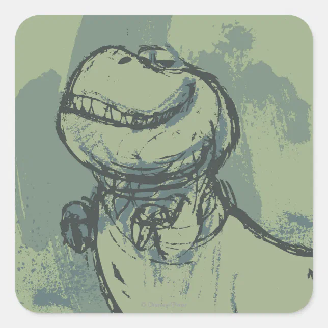 Nash Sketch Square Sticker | Zazzle