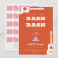Nashville Bachelorette Party Pink Howdy Invite | Zazzle