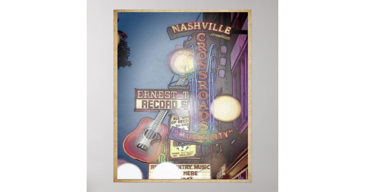 Nashville Music City Poster | Zazzle