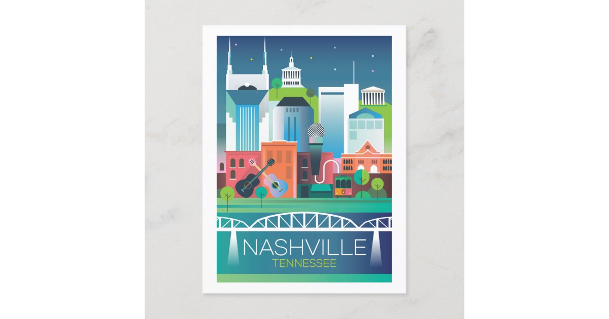 Nashville Postcard | Zazzle