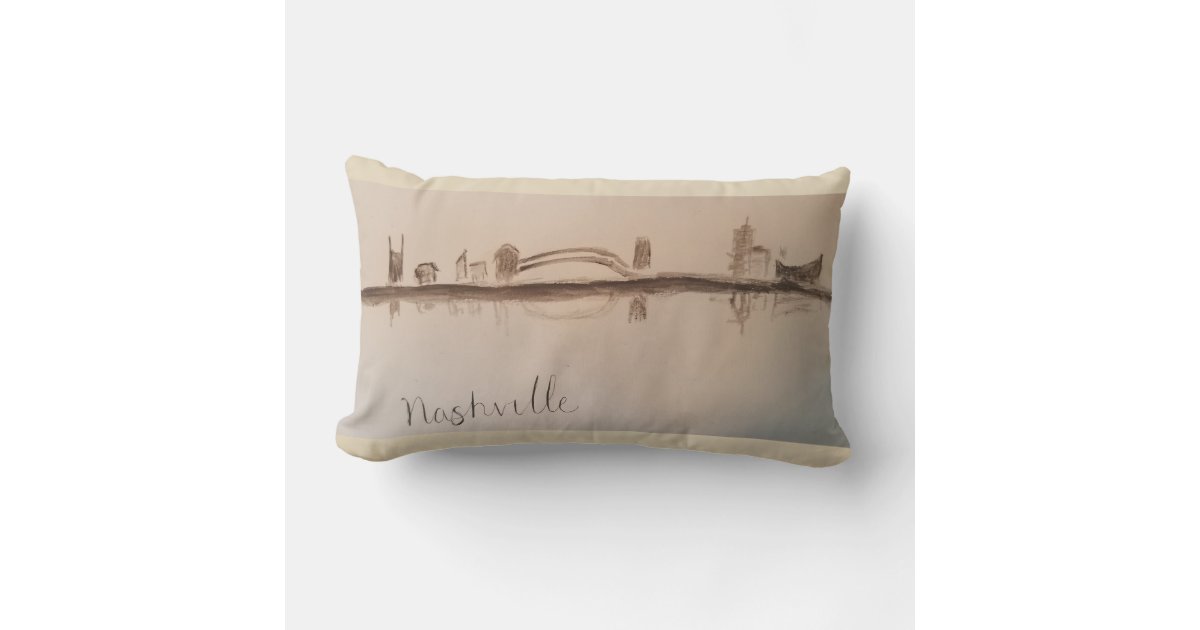 Nashville Skyline Pillow | Zazzle