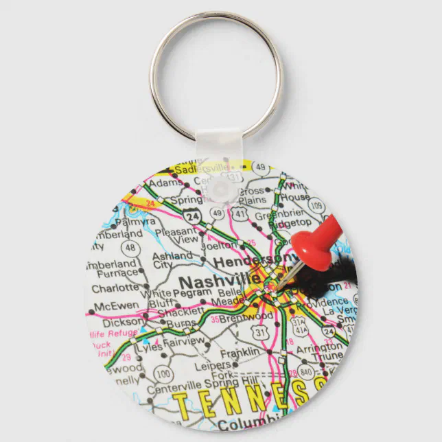 Nashville, Tennessee Keychain | Zazzle