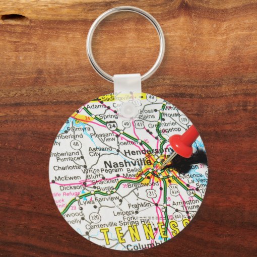 Nashville, Tennessee Keychain | Zazzle