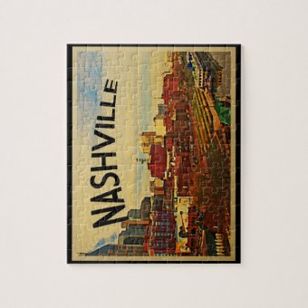 Nashville Tennessee Skyline Jigsaw Puzzle | Zazzle