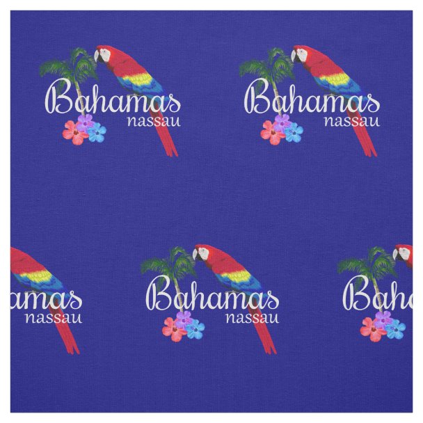 Bahamas flag fabric | Zazzle