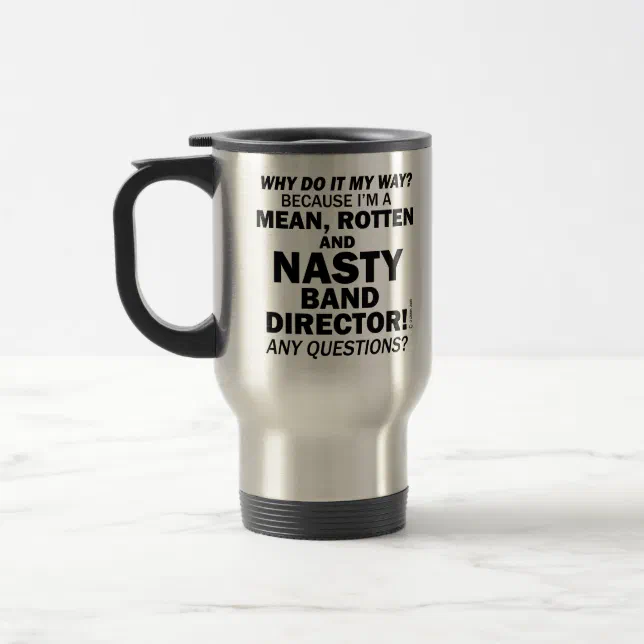 Nasty Handbell Director Travel Mug | Zazzle