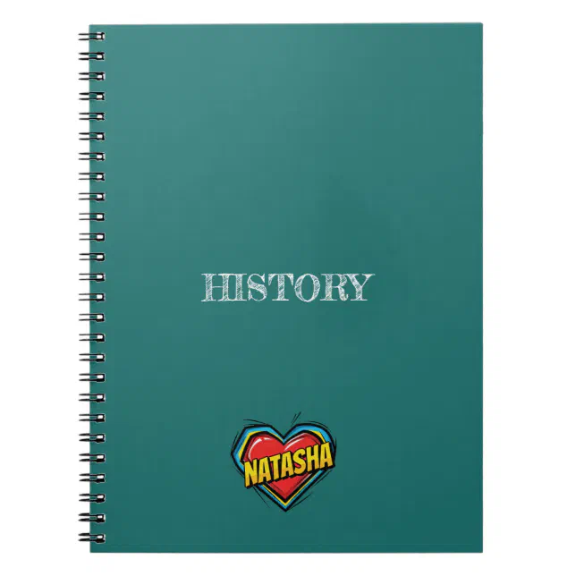 Natasha Green Notebook | Zazzle