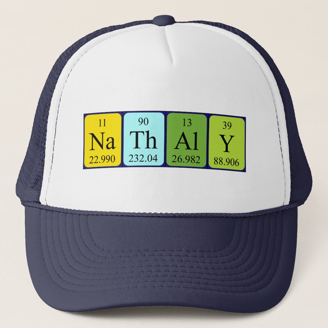 Nathaly periodic table name hat | Zazzle