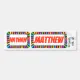 Nathan & Matthew Name Tag w/ Colored Pencil border Bumper Sticker | Zazzle
