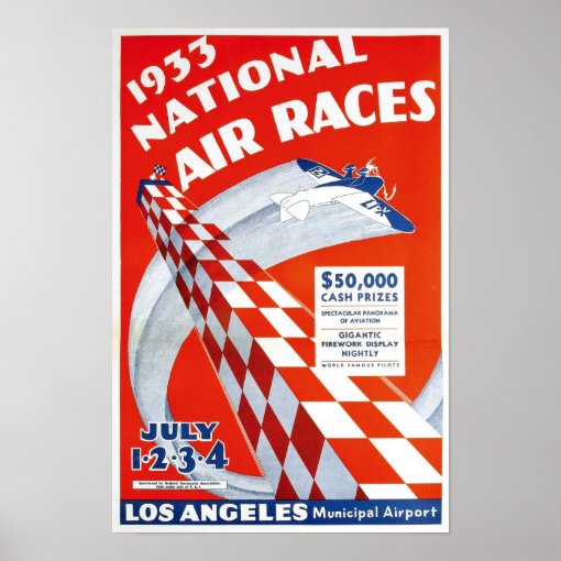 National Air Races, 1933. Vintage Advertising Poster | Zazzle