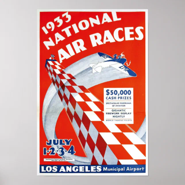 National Air Races, 1933. Vintage Advertising Poster | Zazzle