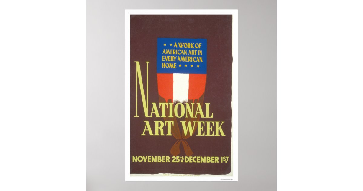 National Art Week 1941 WPA Poster | Zazzle