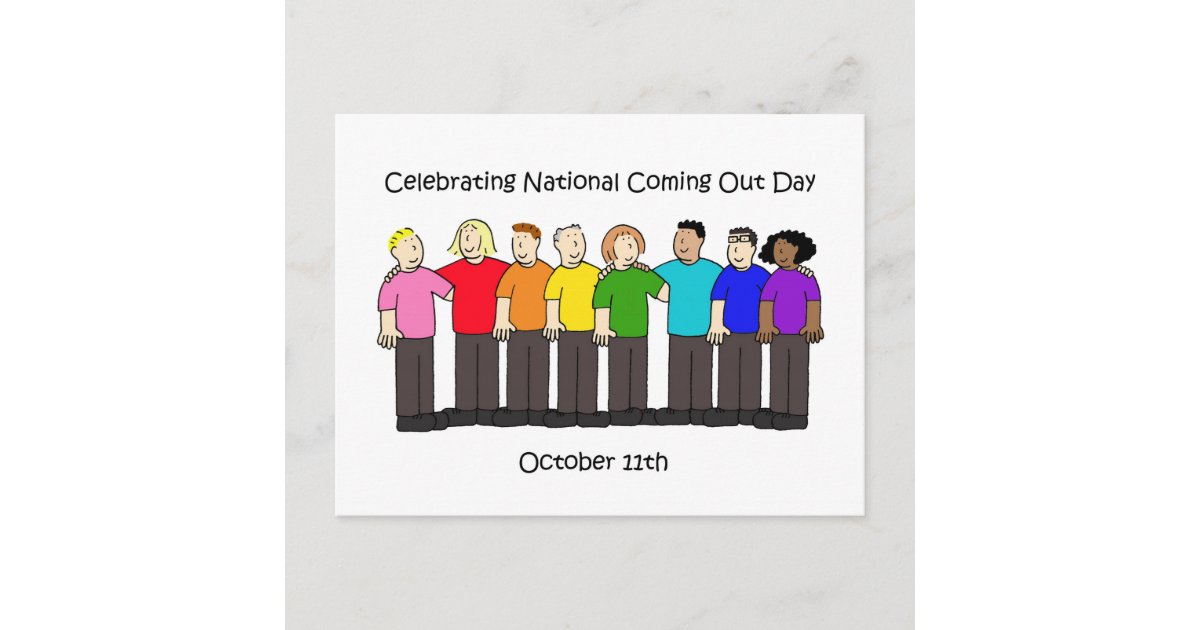 National Coming Out Day - October 11th Postcard | Zazzle