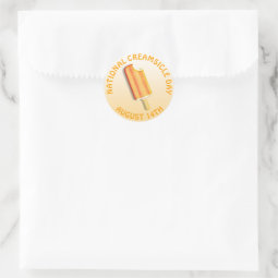National Creamsicle Day August 14th Stickers | Zazzle