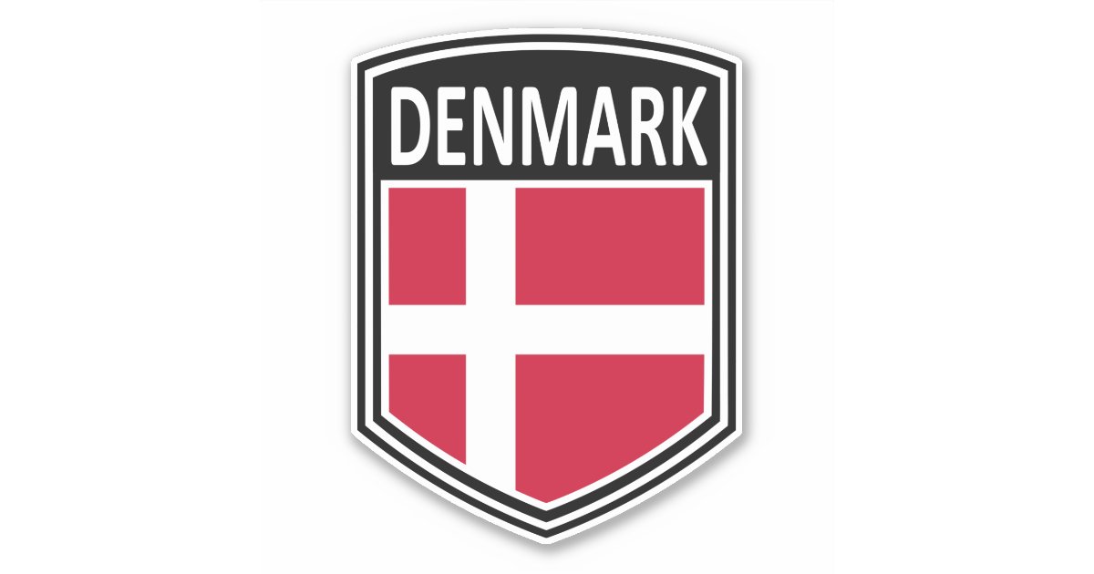 National - Denmark Sticker | Zazzle