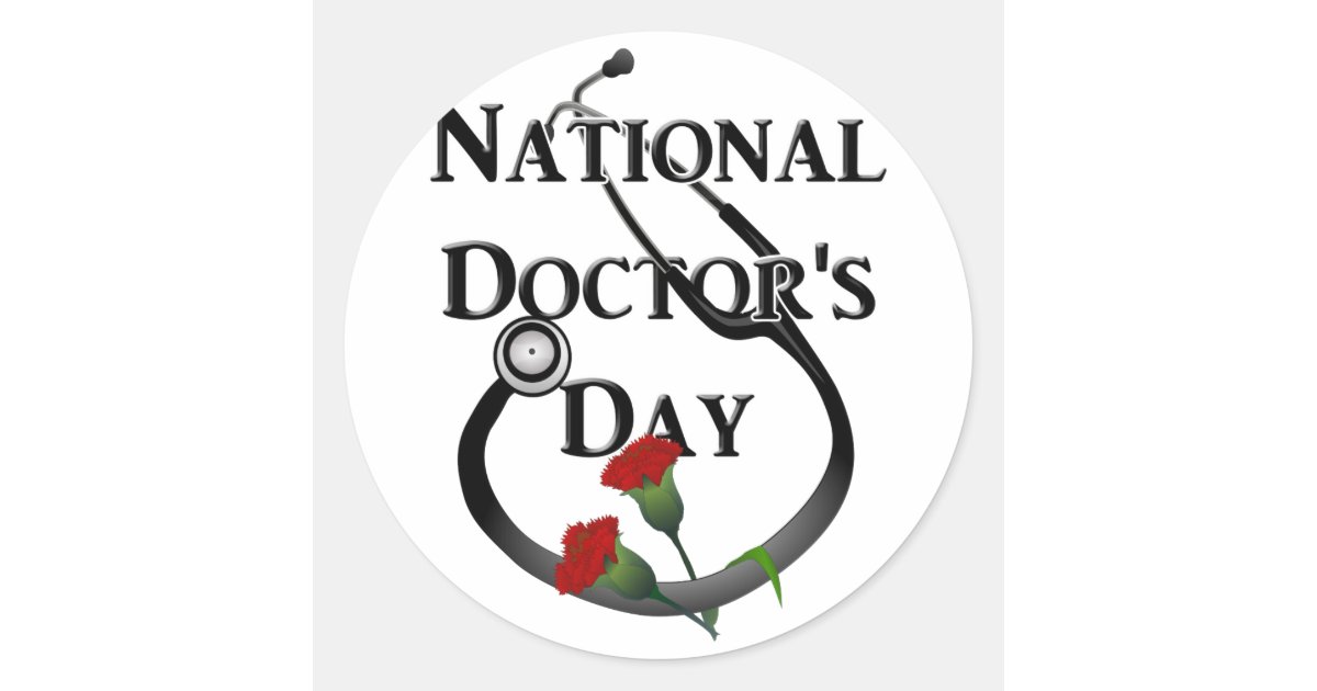 National Doctor's Day Classic Round Sticker | Zazzle