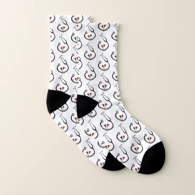 National Doctor's Day Stethoscope Socks | Zazzle
