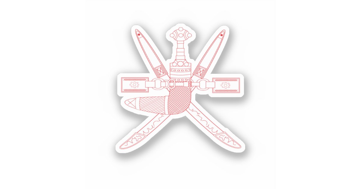 National Emblem of Oman Sticker | Zazzle