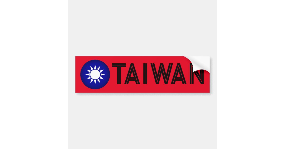 National Emblem of Taiwan Bumper Sticker | Zazzle