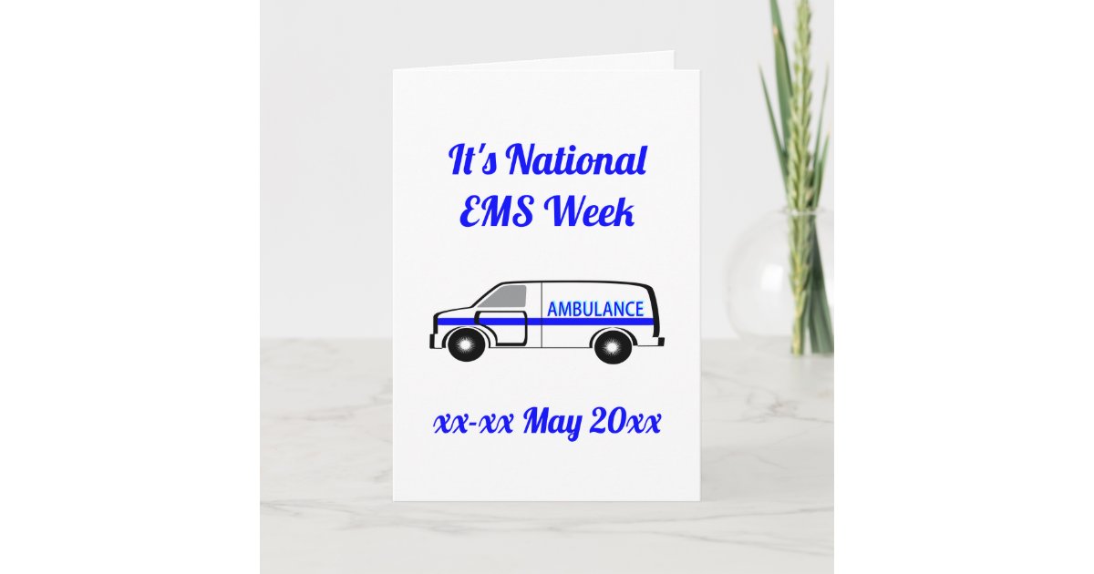 National EMS Week Card | Zazzle