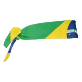 National Flag of Brazil, accurate proportion color Tie Headband | Zazzle