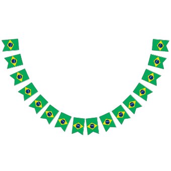 National Flag of Brazil, Party Bunting Banner | Zazzle