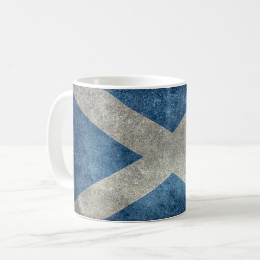National flag of Scotland - Vintage version Coffee Mug | Zazzle