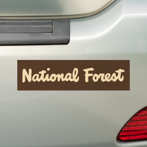 National Forest Bumper Sticker | Zazzle