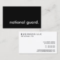 national guard. business card | Zazzle