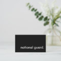 national guard. business card | Zazzle