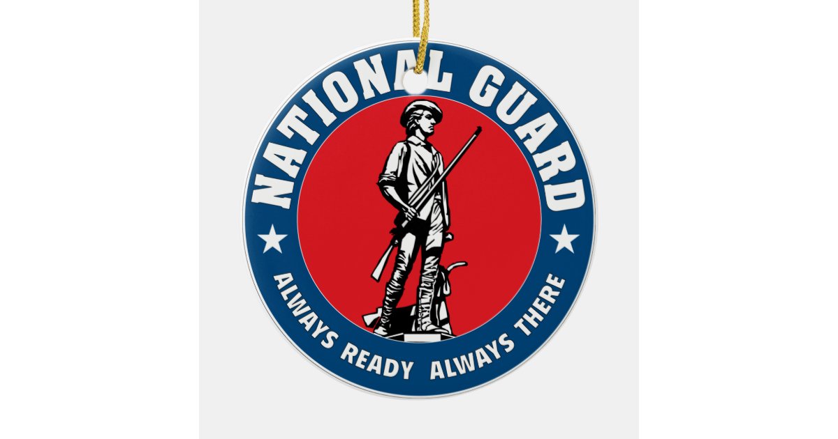 National Guard Ceramic Ornament | Zazzle