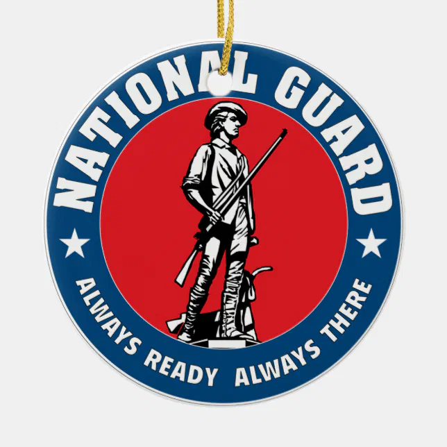 National Guard Ceramic Ornament | Zazzle