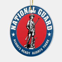 National Guard Ceramic Ornament | Zazzle