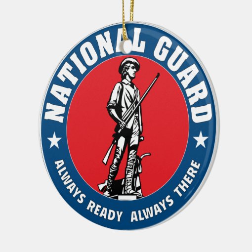 National Guard Ceramic Ornament | Zazzle