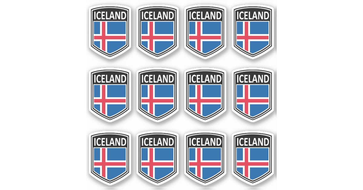 National - Iceland Sticker | Zazzle