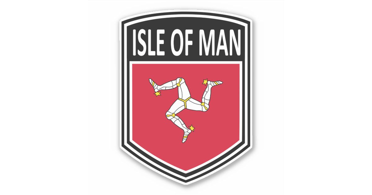 National - Isle of Man Sticker | Zazzle