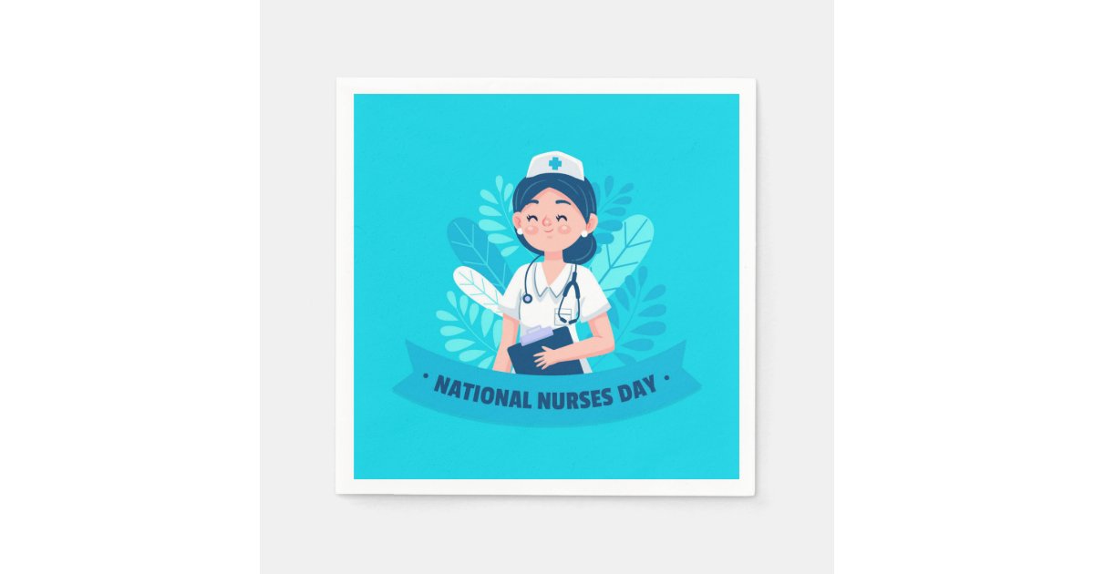 National Nurses Day / Nurse Appreciation Week Napkins | Zazzle