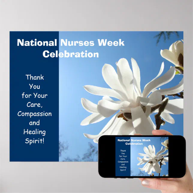 National Nurses Week Celebration posters Thank You | Zazzle