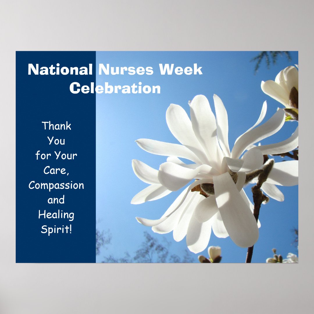 National Nurses Week Celebration posters Thank You | Zazzle