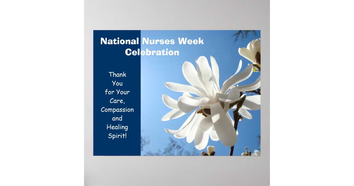National Nurses Week Celebration posters Thank You | Zazzle